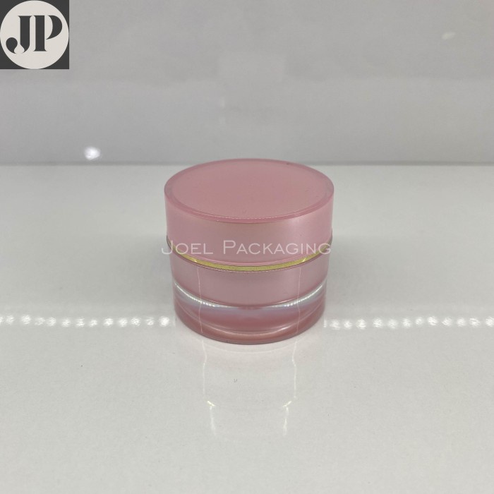 Jual POT CREAM ACRILYC 10GR PINK LIST GOLD 10 GR GRAM PS AKRILIK ...