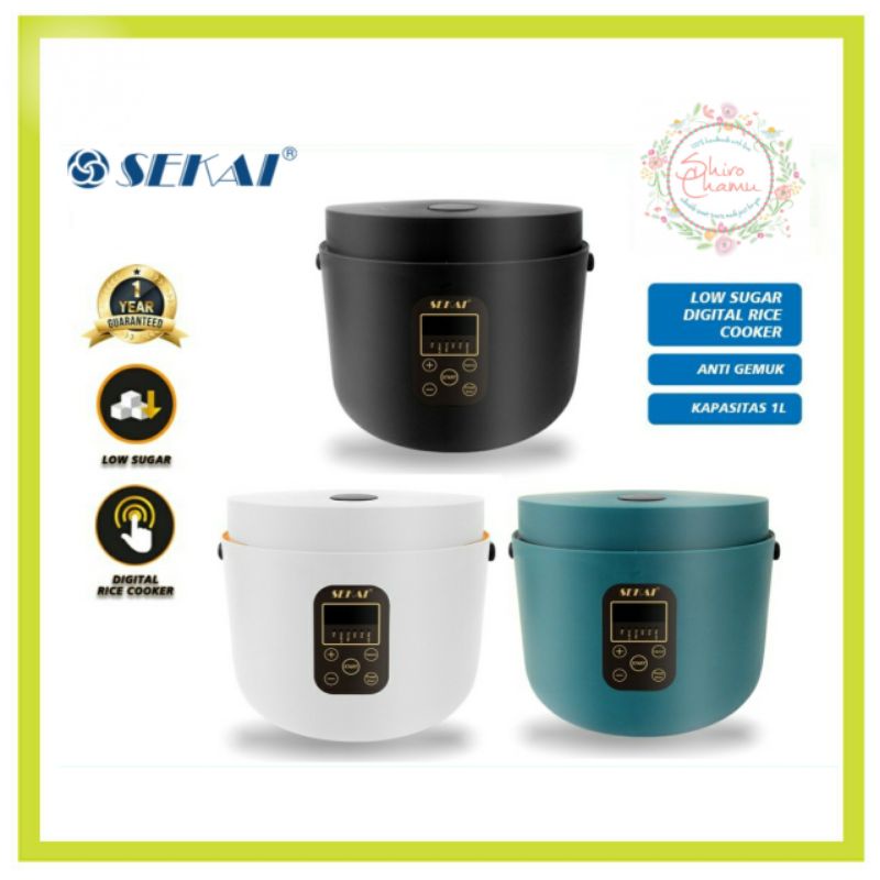Jual Sekai Digital Rice Cooker Low Sugar Low Carbo Magic Com Stainless 1 Liter 1L CMW 720 , CMW ...