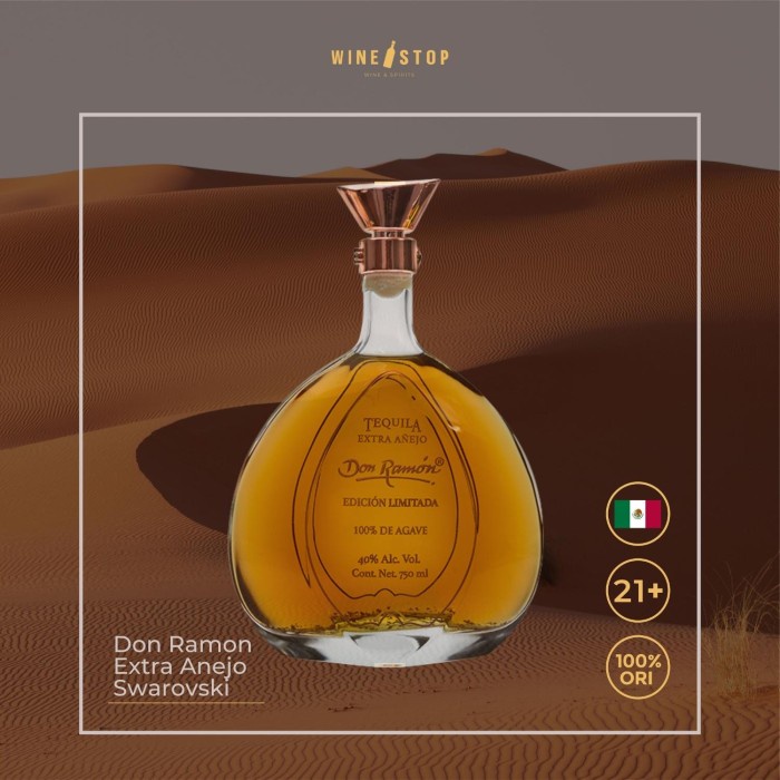 Jual Don Ramon Extra Anejo Swarovski Tequila 700ml | Shopee Indonesia