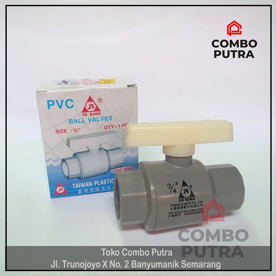 Jual Stop Kran Ball Valve PVC JIA RONG | Shopee Indonesia