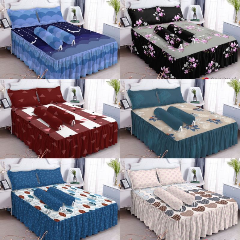 Jual Sprei Rumbai Jovanka By Fata Ukuran King 180x200 | Shopee Indonesia