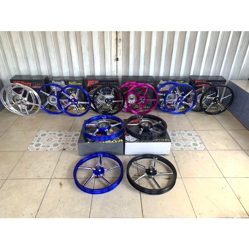 Jual Velg enkei 511 dynopro hitam fizr jupiter vega-velg enkei 511 biru ...