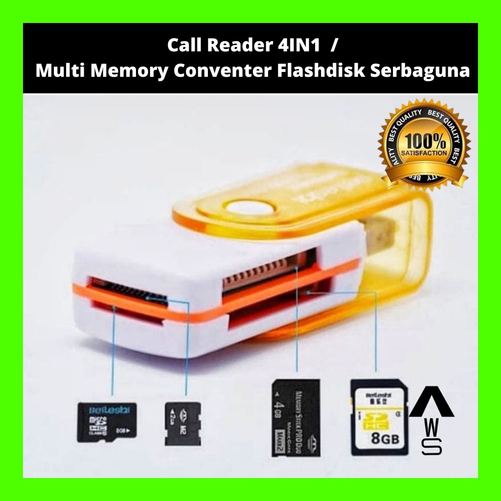 Jual Card Reader All in One ( 4in1 ) Multi Memory Converter To ...