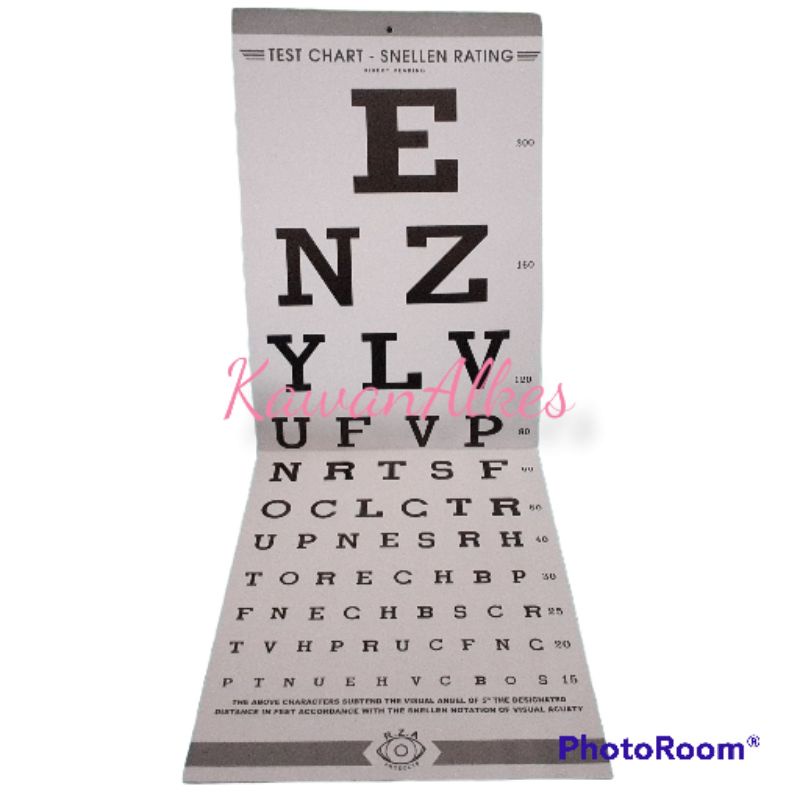 Jual snellen chart / alat tes kesehatan mata | Shopee Indonesia