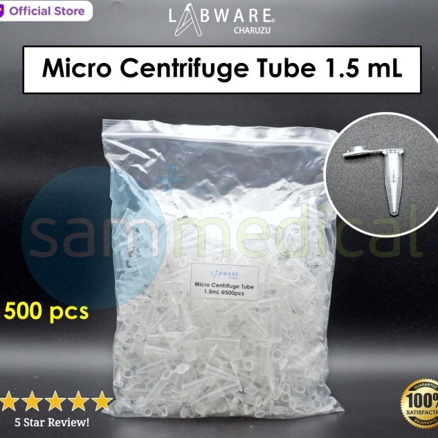 Jual Labware Micro Centrifuge Tube 1.5mL atau PCR TUBE Isi 500pcs ...