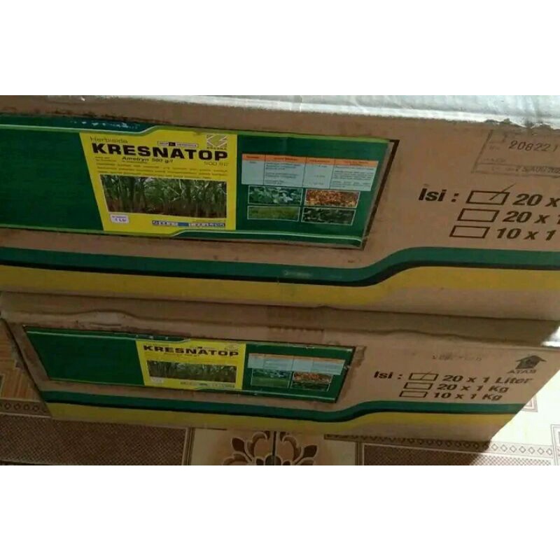 Jual Herbisida KRESNATOP ukuran 1 Literan 1 Dus/Box | Shopee Indonesia