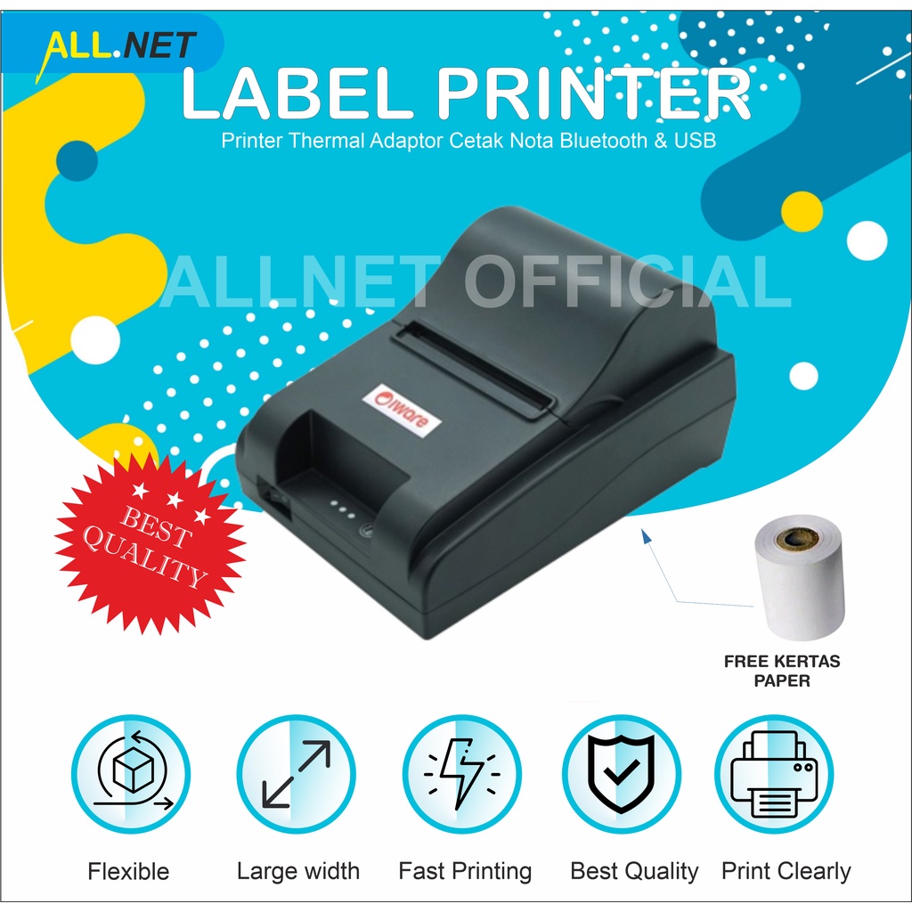 Jual PRINTER THERMAL BLUETOOTH 80MM C80BT DESKTOP USB - CETAK KASIR STRUK DAN RESI LABEL POS ...