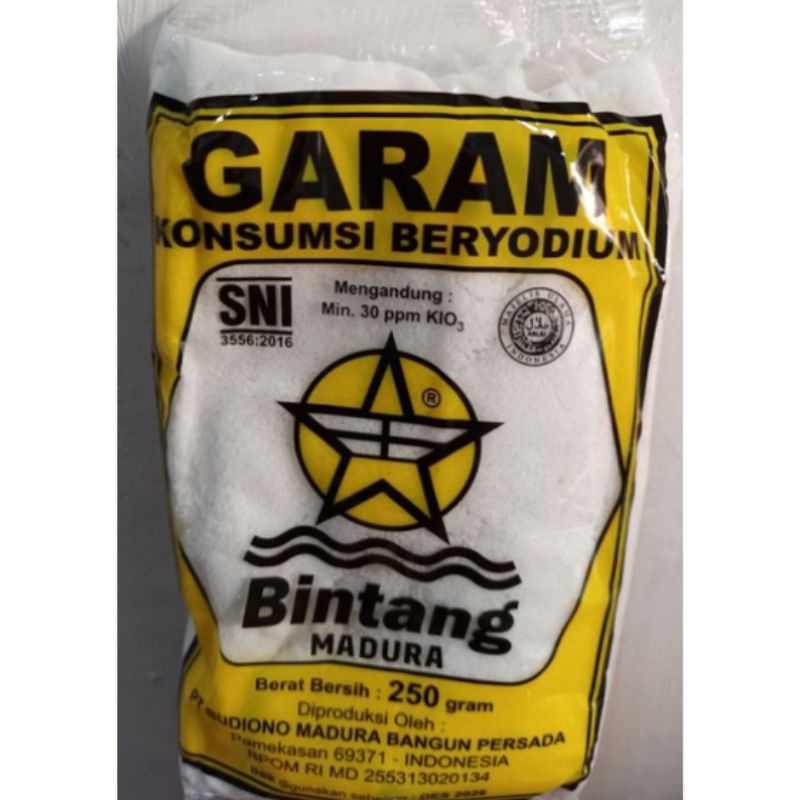 Jual GARAM BINTANG MADURA 250GRAM | Shopee Indonesia