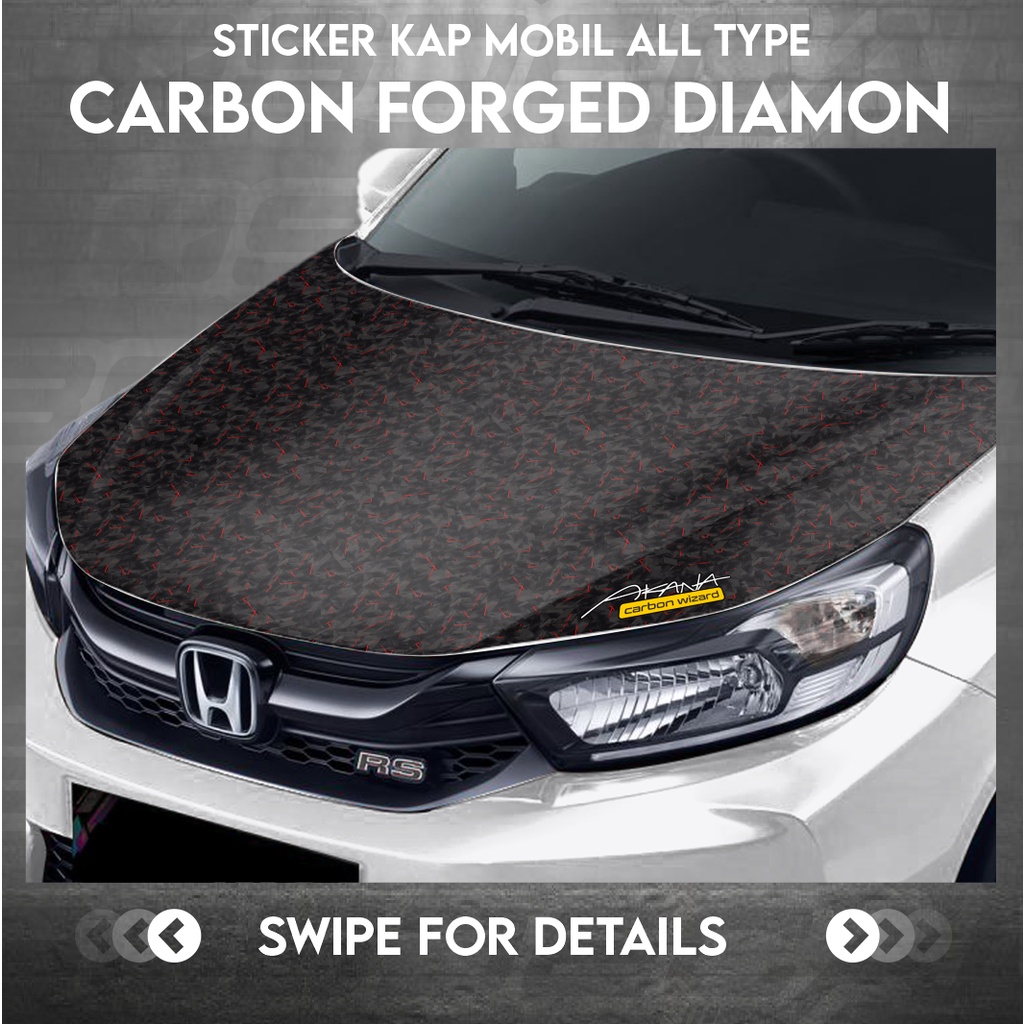 Jual Karbon forged Sticker Kap Mobil all type | Shopee Indonesia