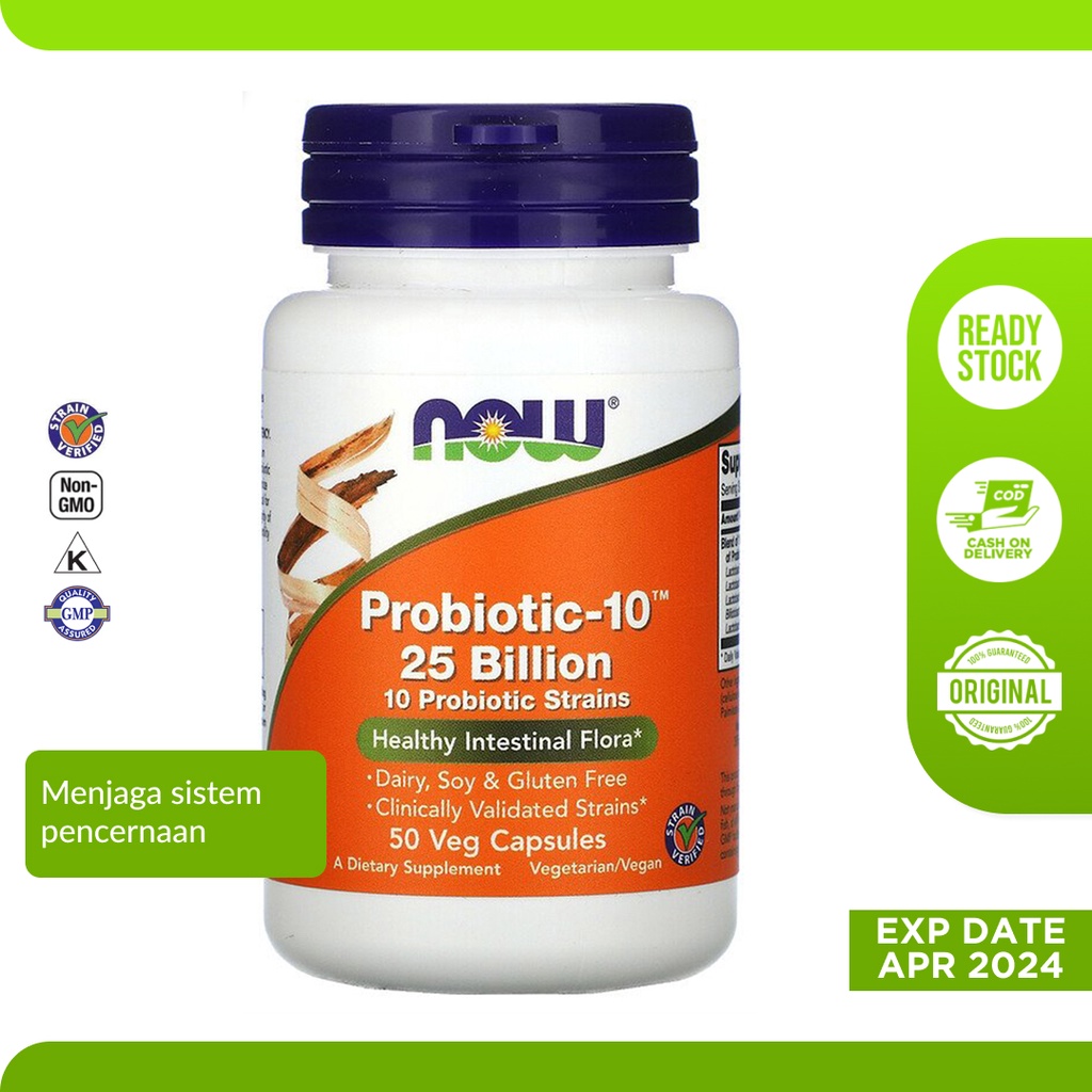 Jual Vitamin Suplemen Probiotic Probiotik 10 25 Billion Now 50 Veg ...