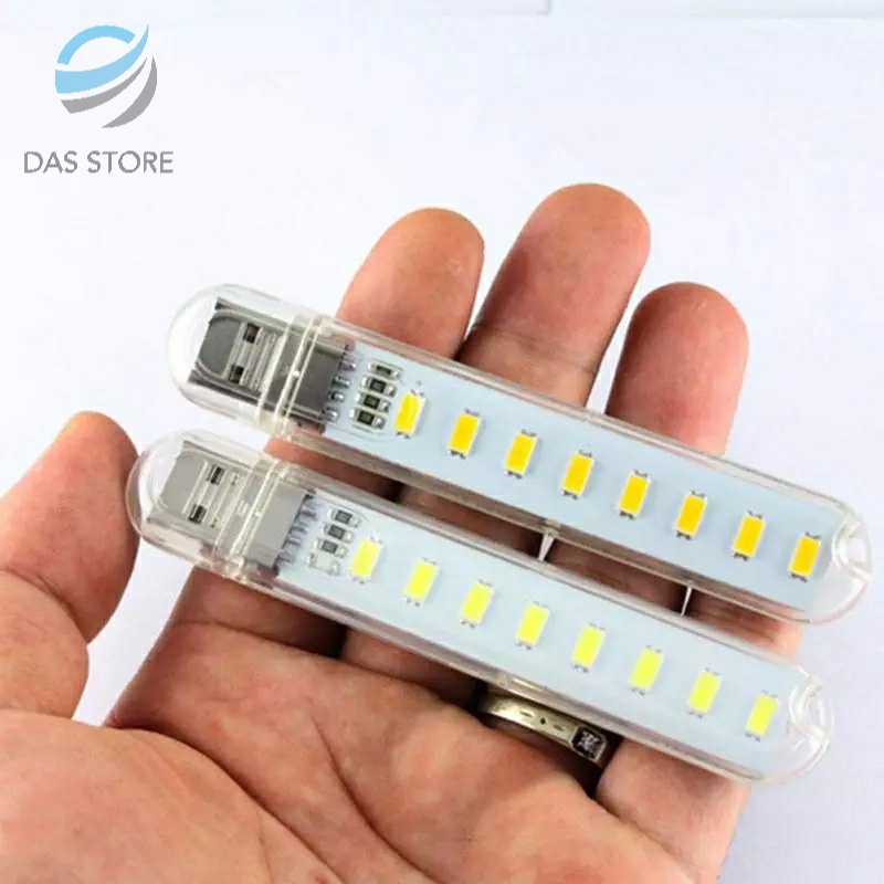 Jual Lampu usb stick Lampu led model lurus super terang model 8 titik ...