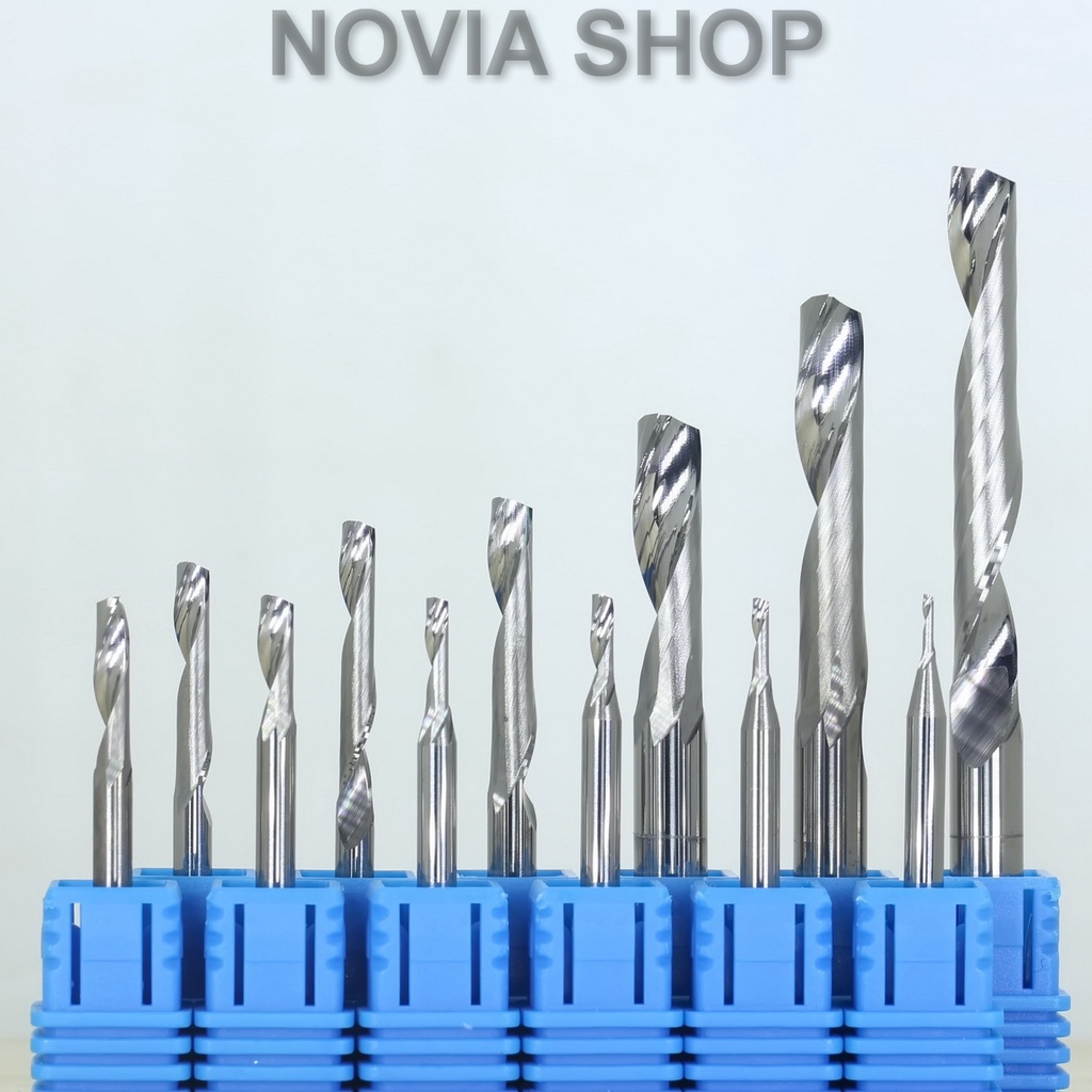 Jual Endmill 1F Single Flute ACP Aluminium Acrylic Mata CNC Router 1mm ...