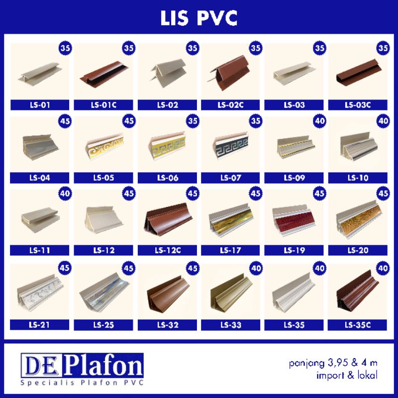 Jual DePlafon Pvc - Lis sudut / lis siku / lis sambung pvc untuk aksesoris plafon pvc | Shopee ...