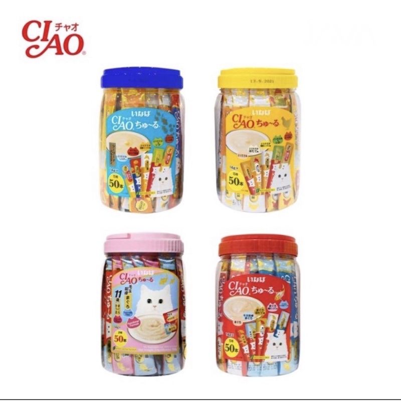 Jual Ciao Liquid Snack Toples / Snack Kucing 1 Toples isi 50pcs ...