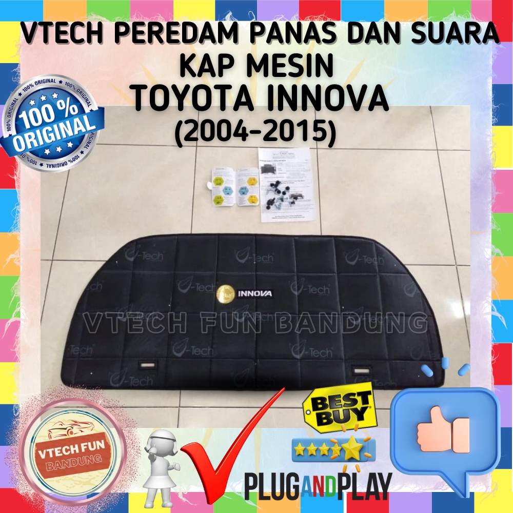 Jual Vtech Peredam Panas Dan Suara Kap Mesin Toyota Innova 2004-2015 ...