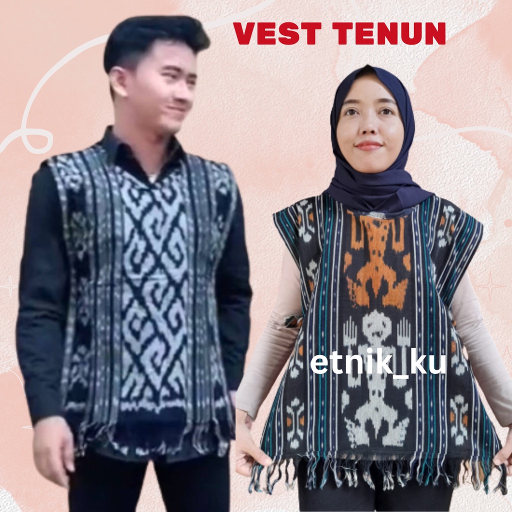 Jual Model Vest Wanita Remaja Dewasa Rompi Tenun Etnik Tradisional ...