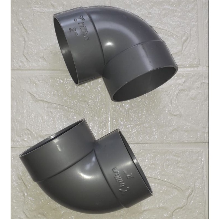 Jual KNEE PVC TRILLIUN UK 2" | SAMBUNGAN PIPA ELBOW UKURAN 2 INCHI | Shopee Indonesia