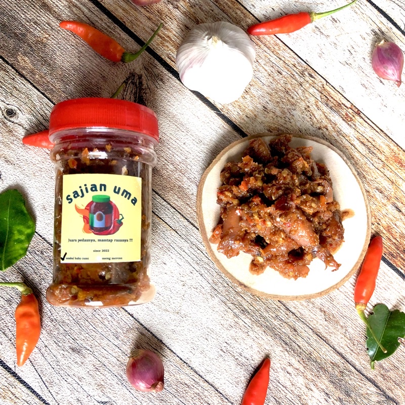 Jual Sambal Baby Cumi sambal mercon daging by Sajian Uma sambal pedas ... Jual Sambal Baby Cumi sambal mercon daging by Sajian Uma sambal pedas ...