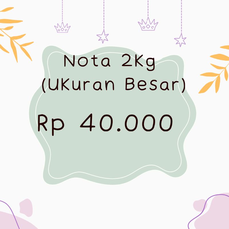 Jual Nota 2kg (Ukuran paket besar/berat) | Shopee Indonesia