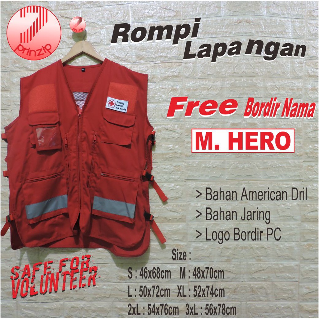 Jual Rompi Lapangan PMI PMR KSR TSR | Shopee Indonesia