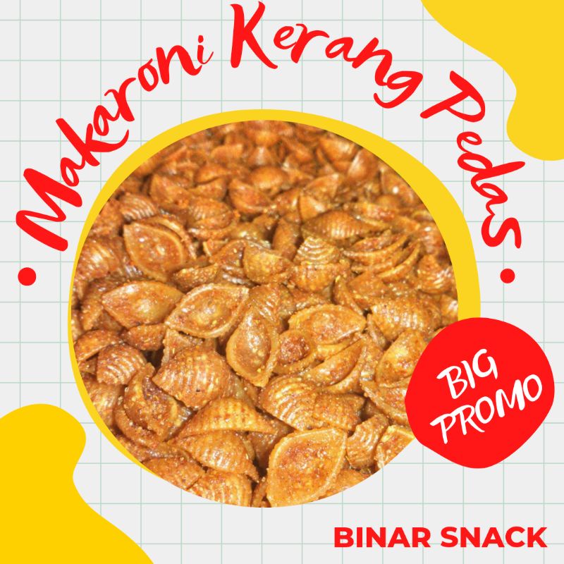 Jual Binar Snack - Cemilan Pedas Makaroni Kerang Pedas Bumbu Basah ...