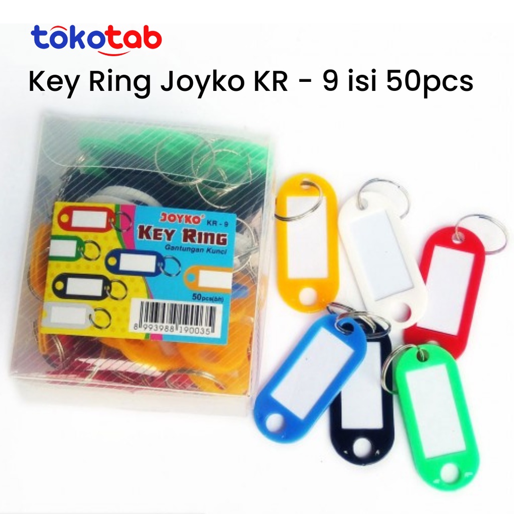 Jual Tokotab - JOYKO KR-9 Gantungan Kunci Key Ring Label Nama | Shopee Indonesia
