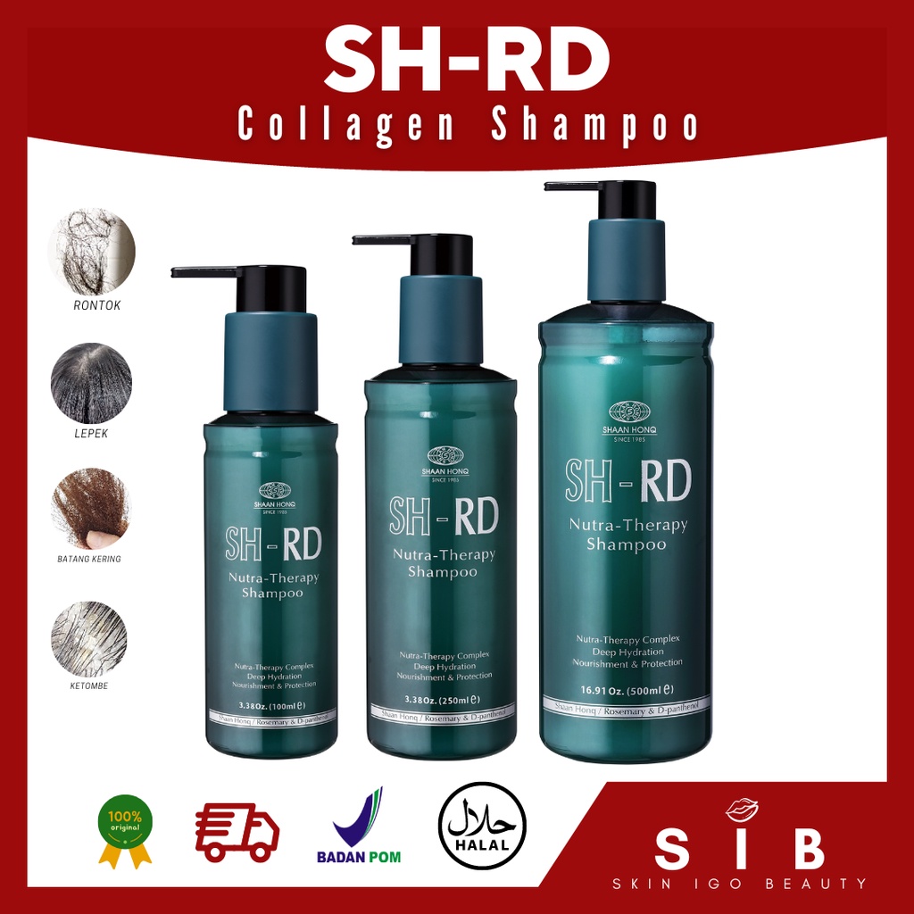 Jual SHRD Nutra Therapy Collagen Shampoo Anti Rontok & Ketombe ...