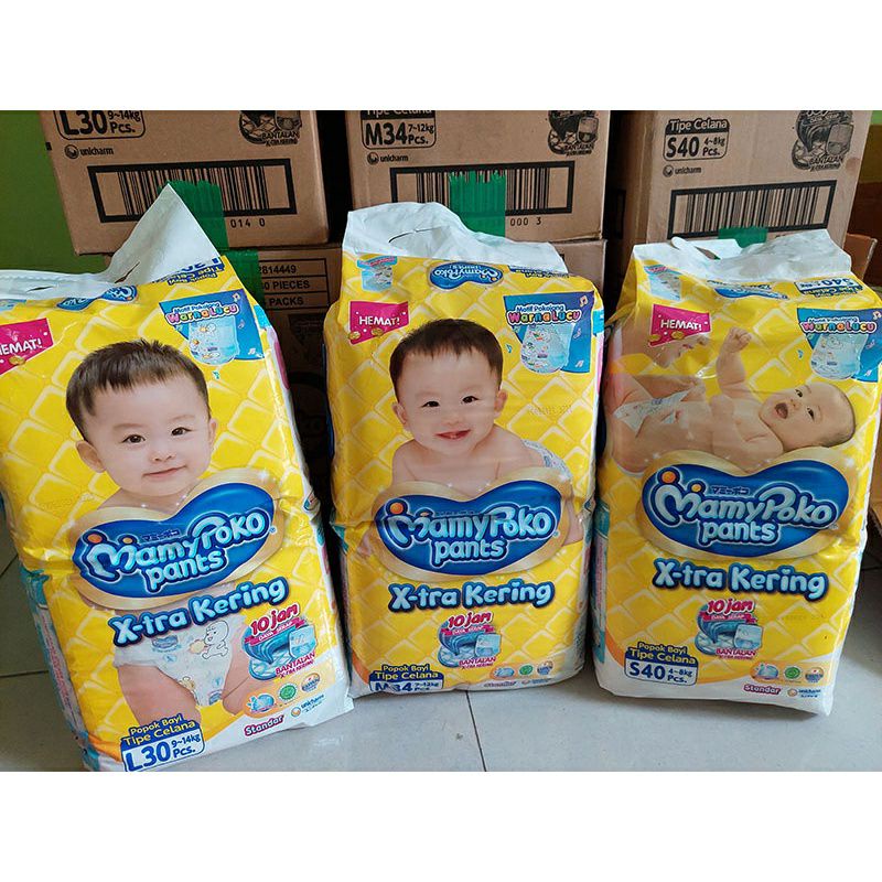 Jual mamy poko ukuran nbs 44 , s38,m32,l28 dan xl 26 | Shopee Indonesia