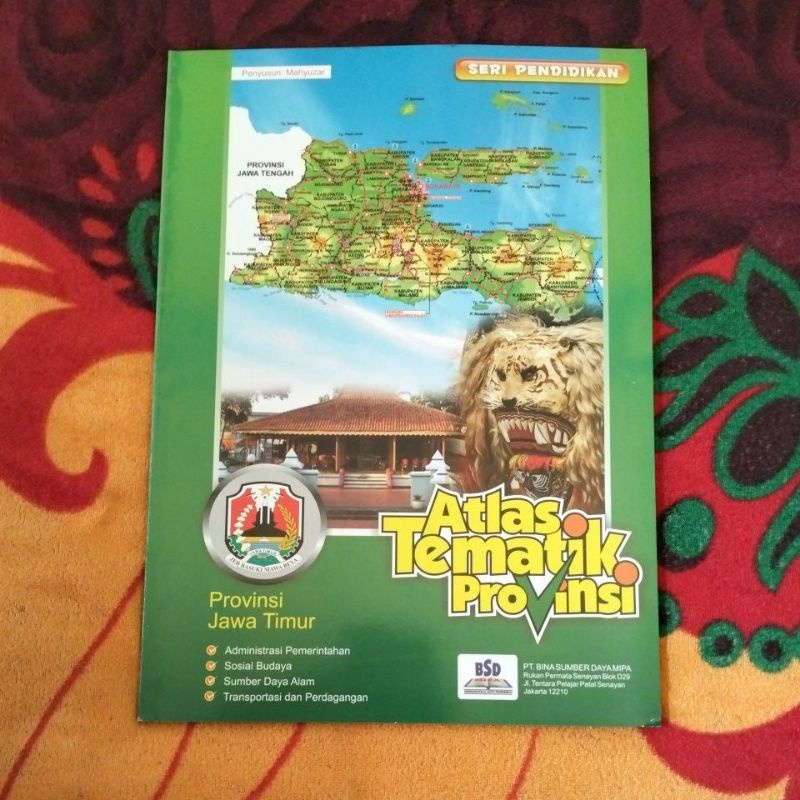 Jual BUKU ORIGINAL PETA ATLAS TEMATIK PROVINSI JAWA TIMUR | Shopee ...