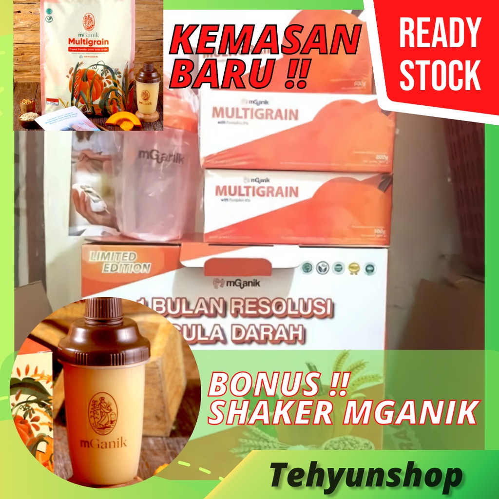 Jual Mganik Multigrain Paket 1 Bulan Bonus Shaker dan Buku Gizi ...
