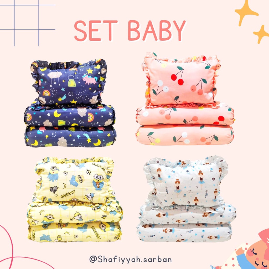 Jual Set ( Insert Bantal + Sarung ) Bantal dan Guling Bayi Edisi I ...