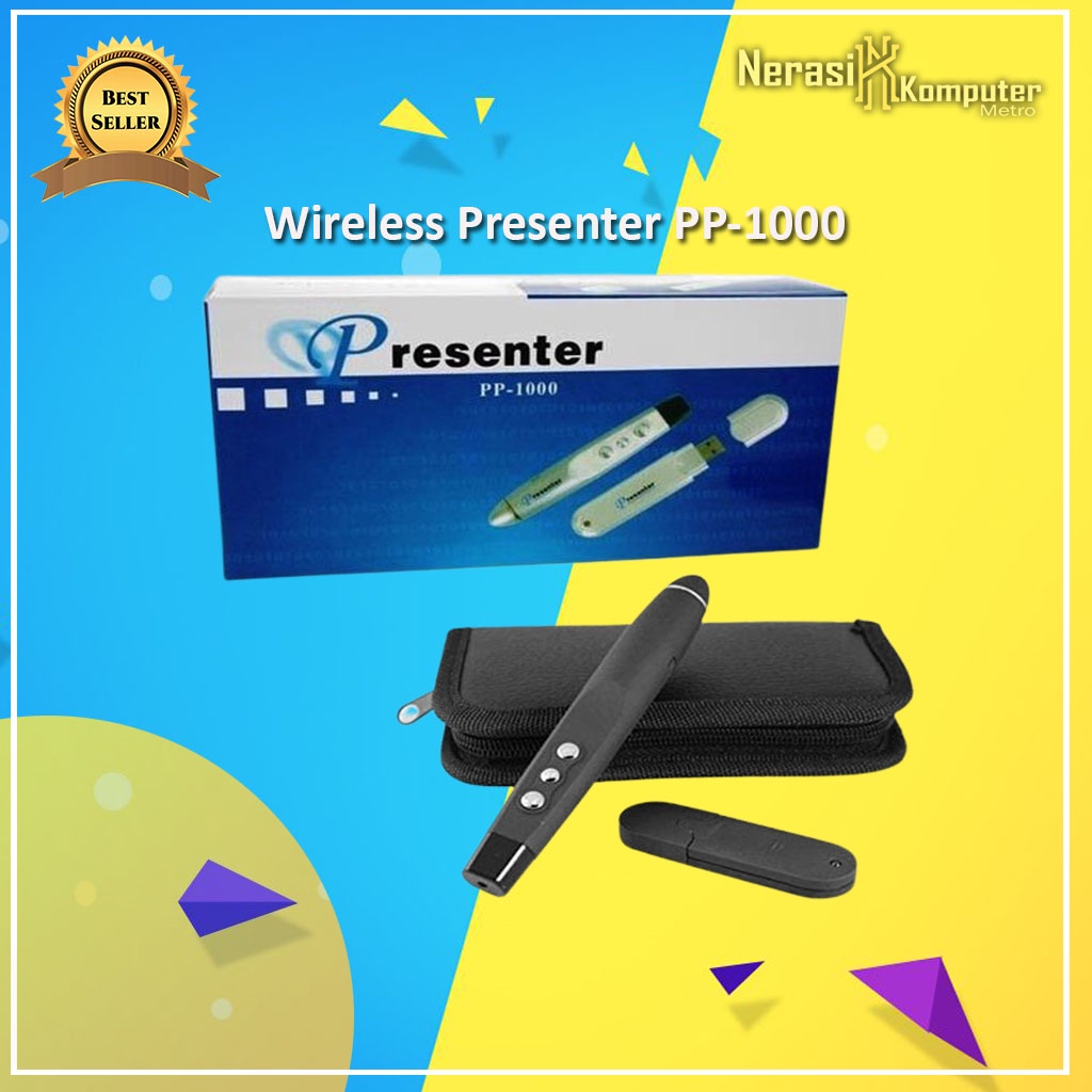 Jual Presenter Laser Pointer Wireless PP 1000 PP1000 Presentasi Murah | Shopee Indonesia