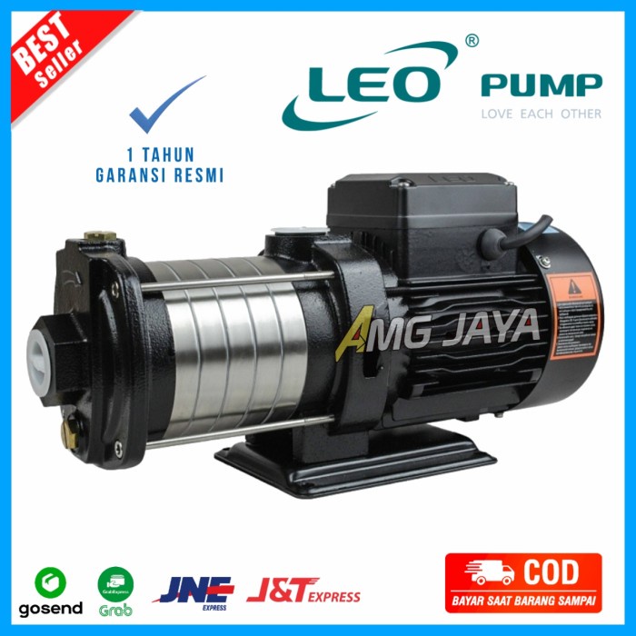 Jual Pompa Booster Horizontal Pendorong Multistage LEO ECHm 4-60 1,5HP ...