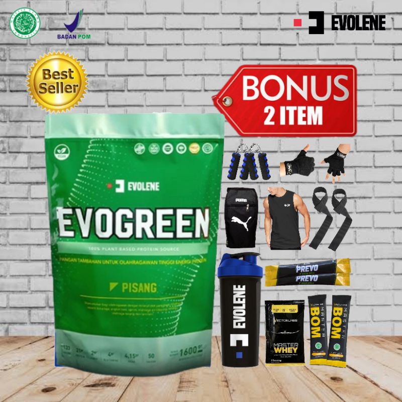 Jual EVOLENE EVOGREEN 50 Sachet Evolene Plant Based Protein Vegan ...