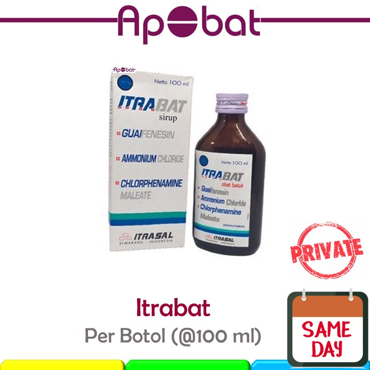 Jual - ApObat - Itrabat SIRUP Obat Batuk Kering Berdahak Hitam Itrasal ...