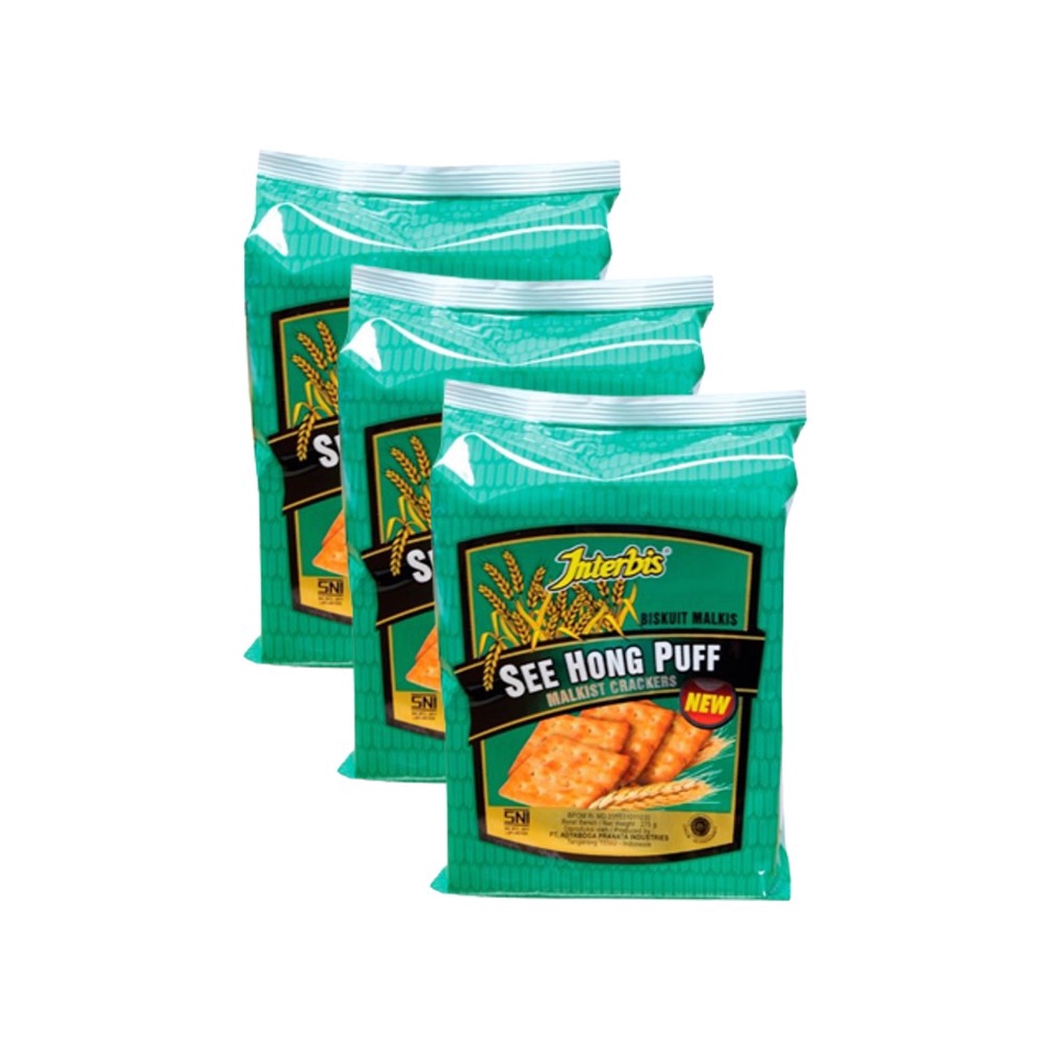 Jual Interbis See Hong Puff Biskuit Malkis 3 x 255 gr | Shopee Indonesia