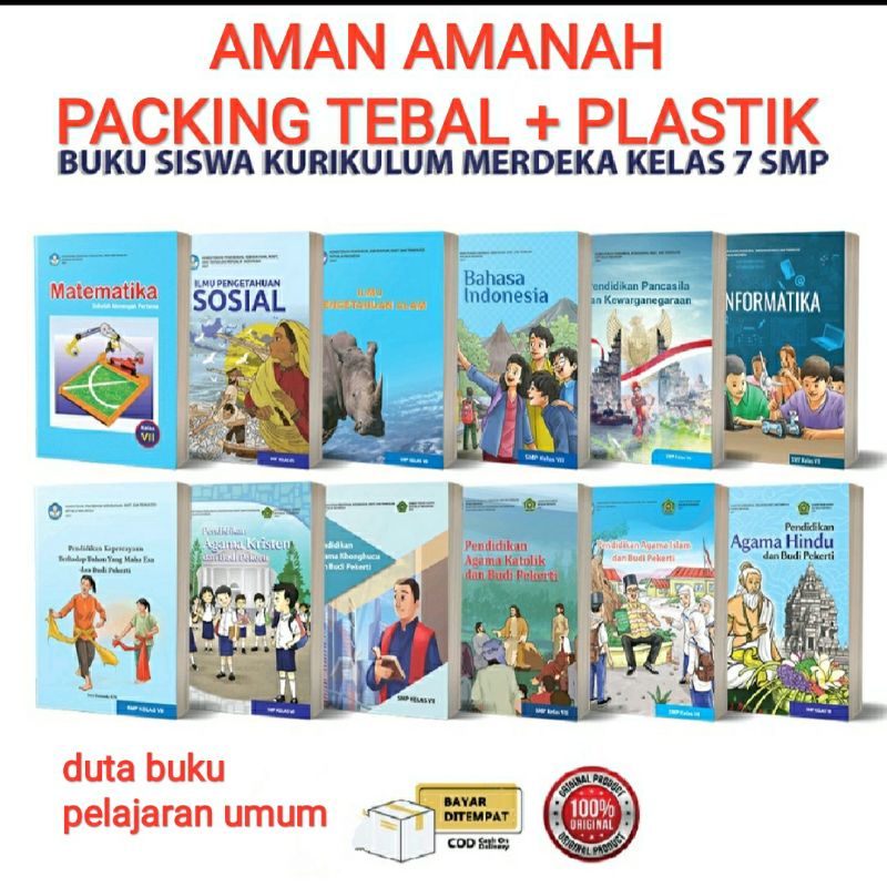 Jual Buku Paket - Kelas 7 Kurikulum Merdeka Diknas Kemendikbud | Shopee Indonesia