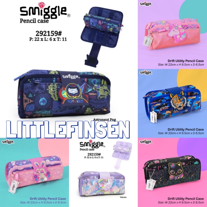 Jual Pencil case smiggle utility/pensil case threefold smiggle/pencil ...