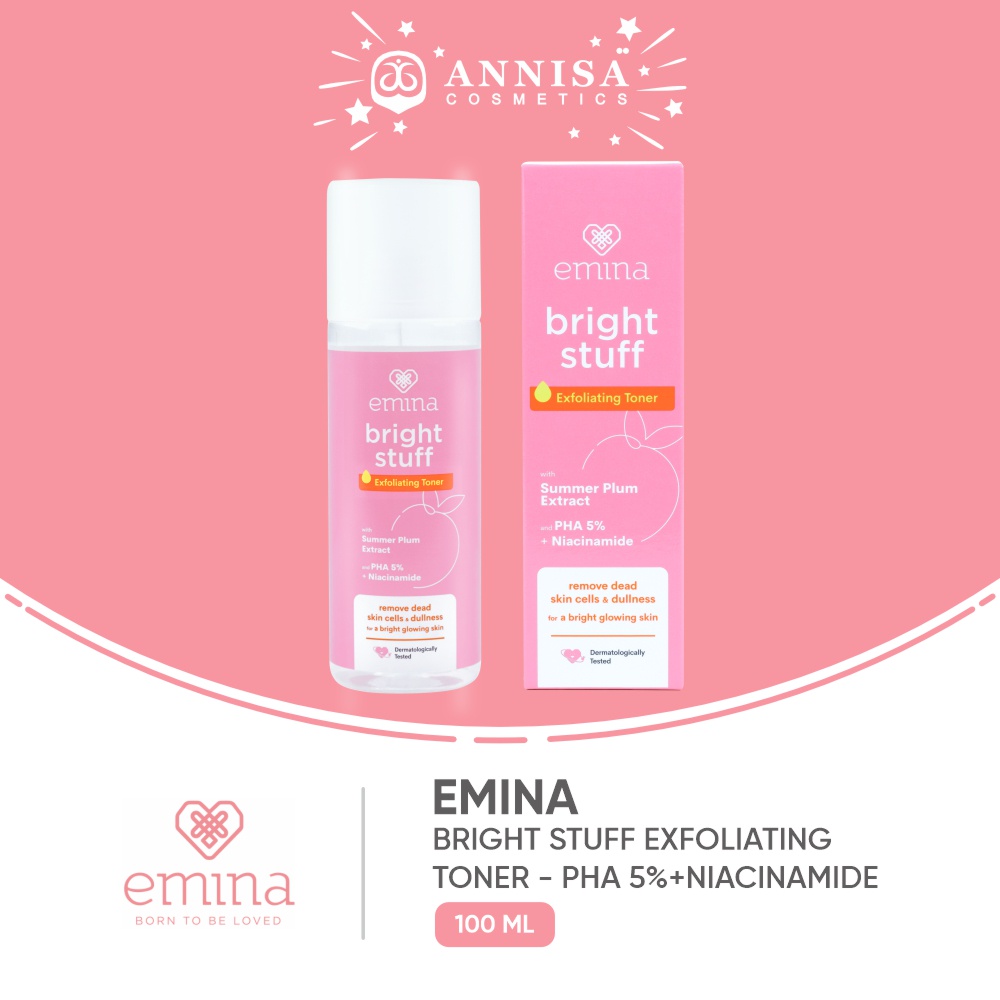 Jual Emina Bright Stuff Exfoliating Toner | Shopee Indonesia