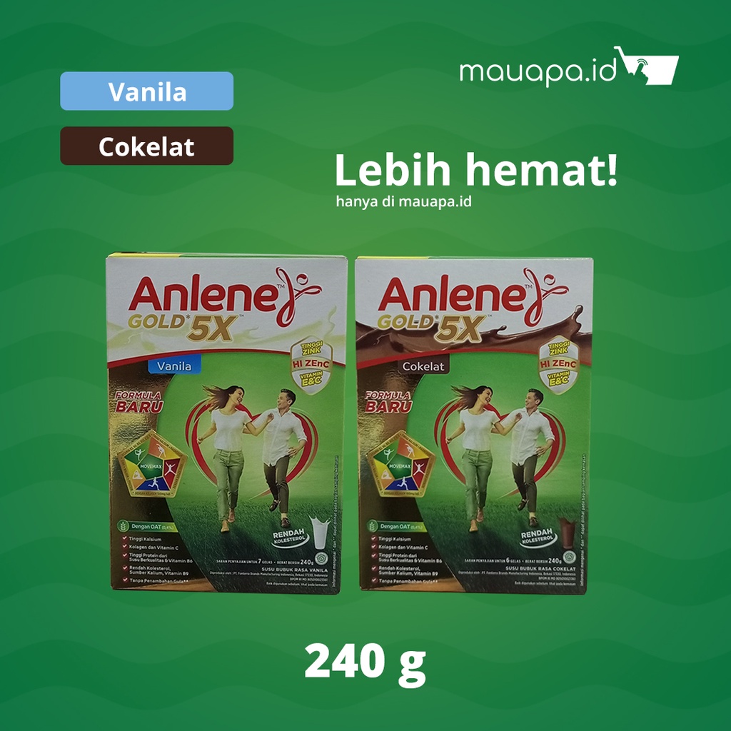 Jual Anlene gold 5x susu bubuk 240 g | Shopee Indonesia