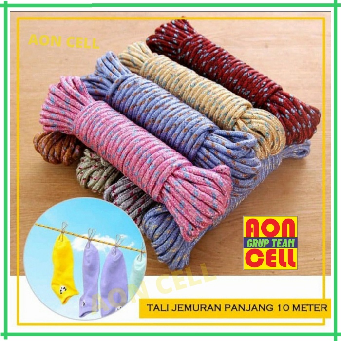 Jual tali jemuran bahan nilon nylon panjang 10 meter anti selip TALI ...