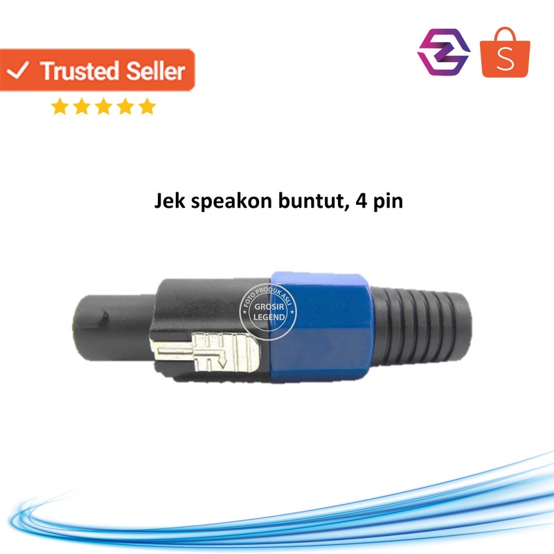 Jual Jack jak jek speakon spikon spicon buntut 4 pin | Shopee Indonesia