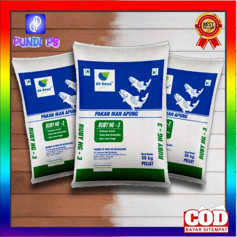 Jual pelet ikan pakan ikan RUBY hg2 hg3 ikan nila patin gurame repack 1kg | Shopee Indonesia