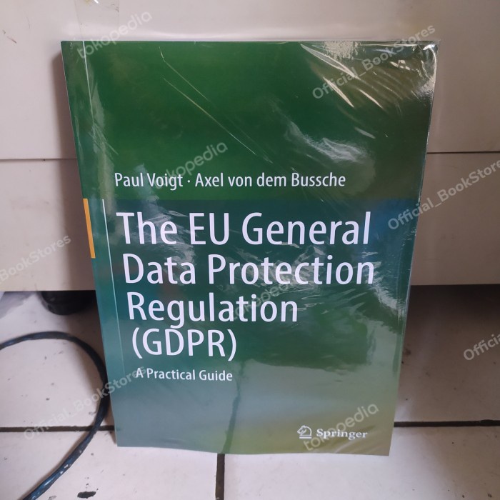 Jual Hobby Book Buku Baru The Eu General Data Protection Regulation (Gdpr) | Shopee Indonesia