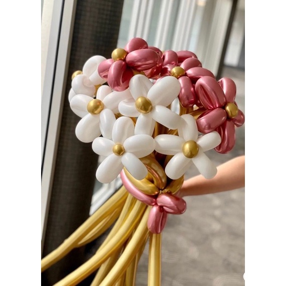 Jual BUKET BUCKET BALON BUNGA / FLOWER BALOON BOUQUET TANGKAI PANJANG ...