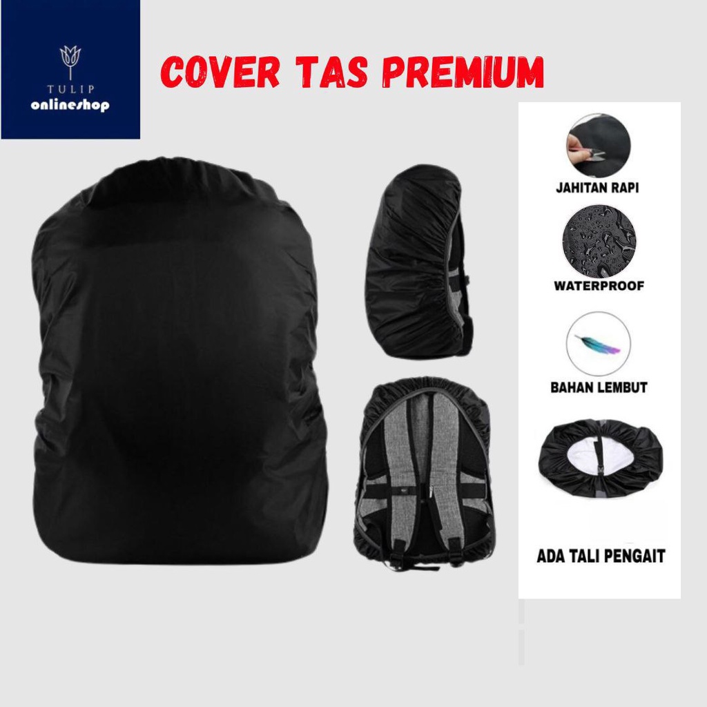 Jual Tulip Cover Tas Ransel Raincoat Pelindung Hujan Raincover Backpack ...