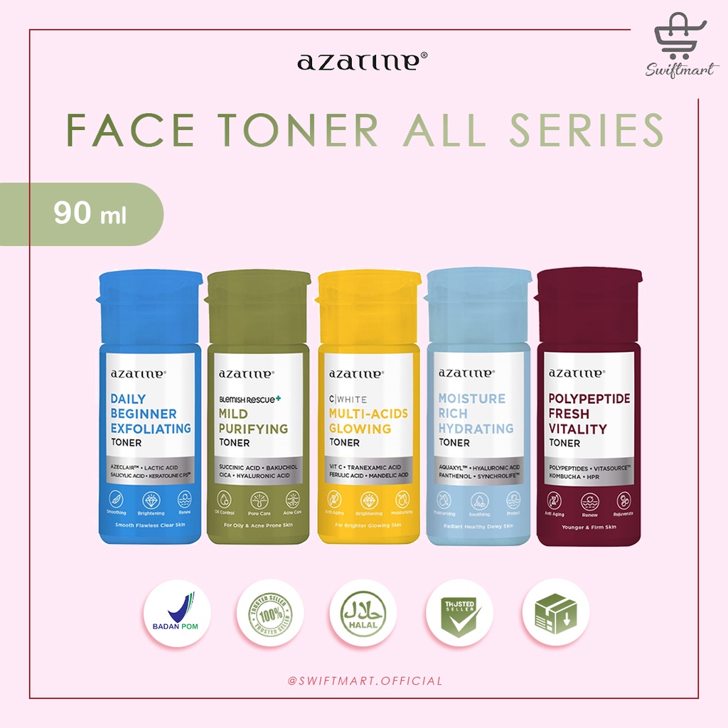 Jual AZARINE FACE TONER 90ml (5 Varian) | Shopee Indonesia