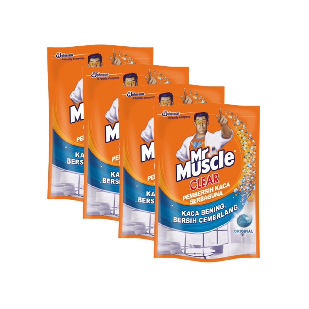 Jual Mr Muscle Pembersih Kaca Original Pouch 4 x 440 mL | Shopee Indonesia
