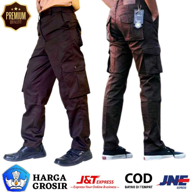 Jual Celana Seragam Sekolah Pramuka Kempol PDL Cargo SD SMP SMA Pembina ...