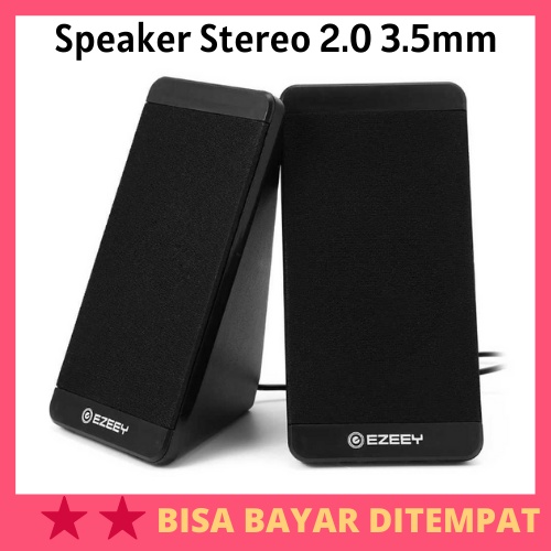Jual Multimedia Speaker Stereo 2.0 3.5mm / Speaker Spiker Speker ...